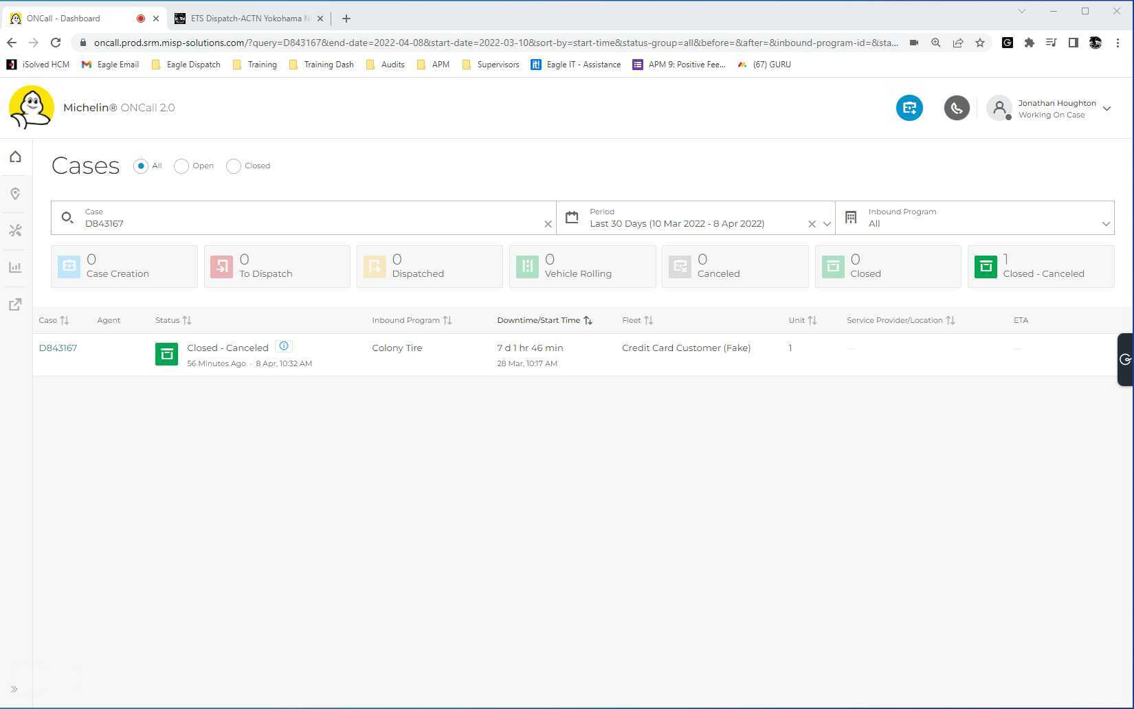 OnCall 2.0 Full Preauth Scenario / Example