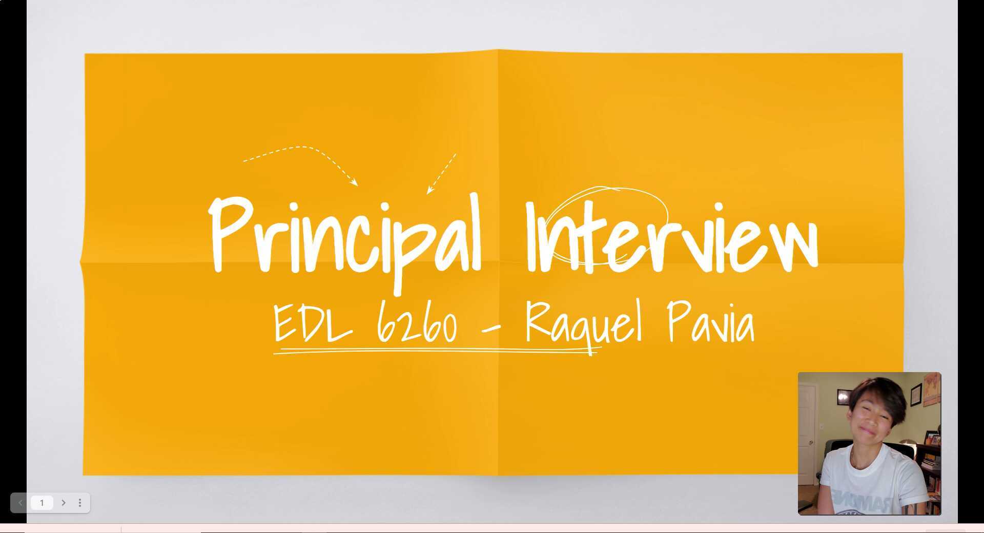 EDL 6260 Principal Interview Presentation