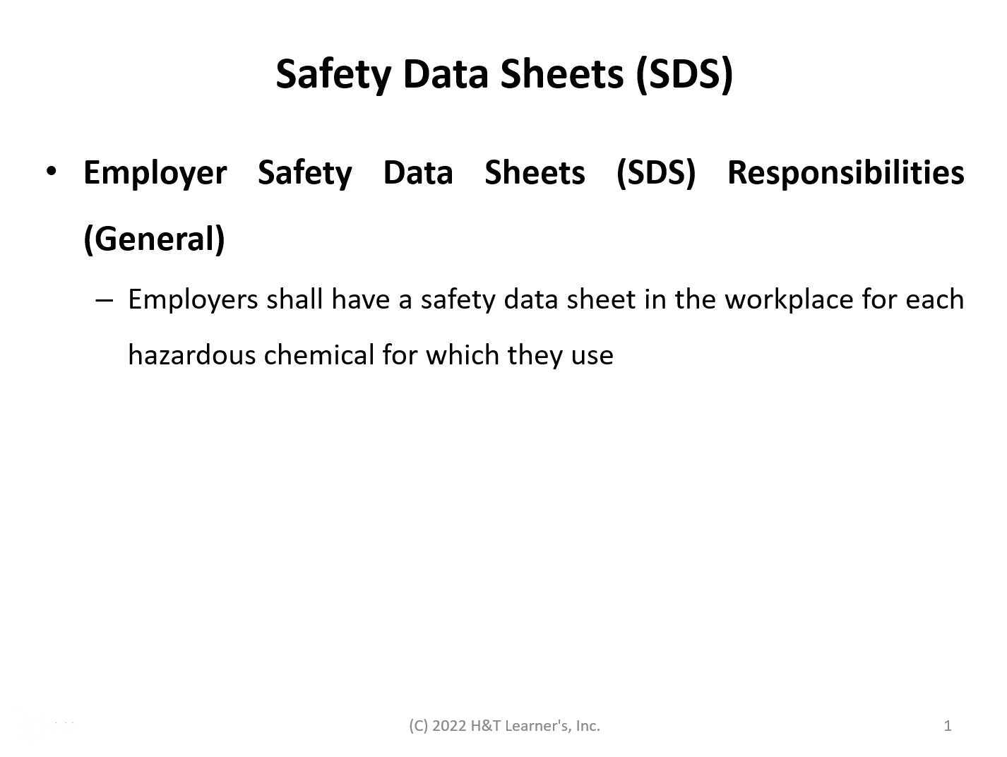 SDS_Resposibilities (General)