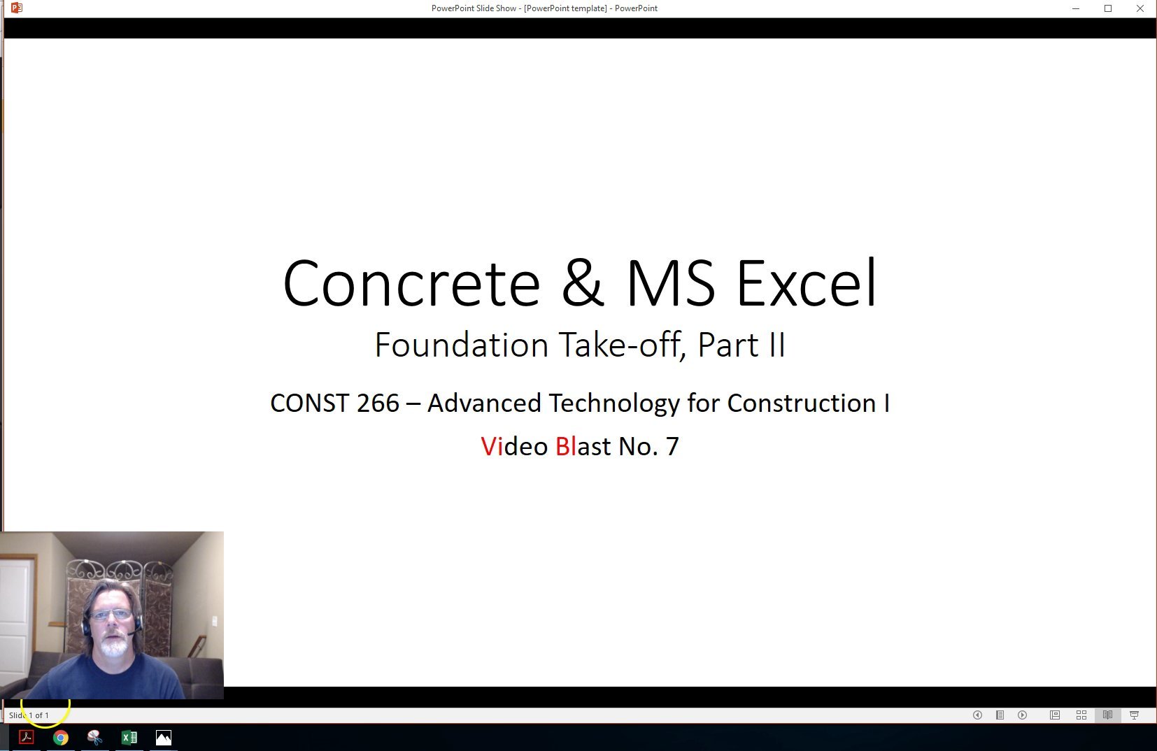 CONST 266 - Video No. 7 - Concrete Foundation Part 2