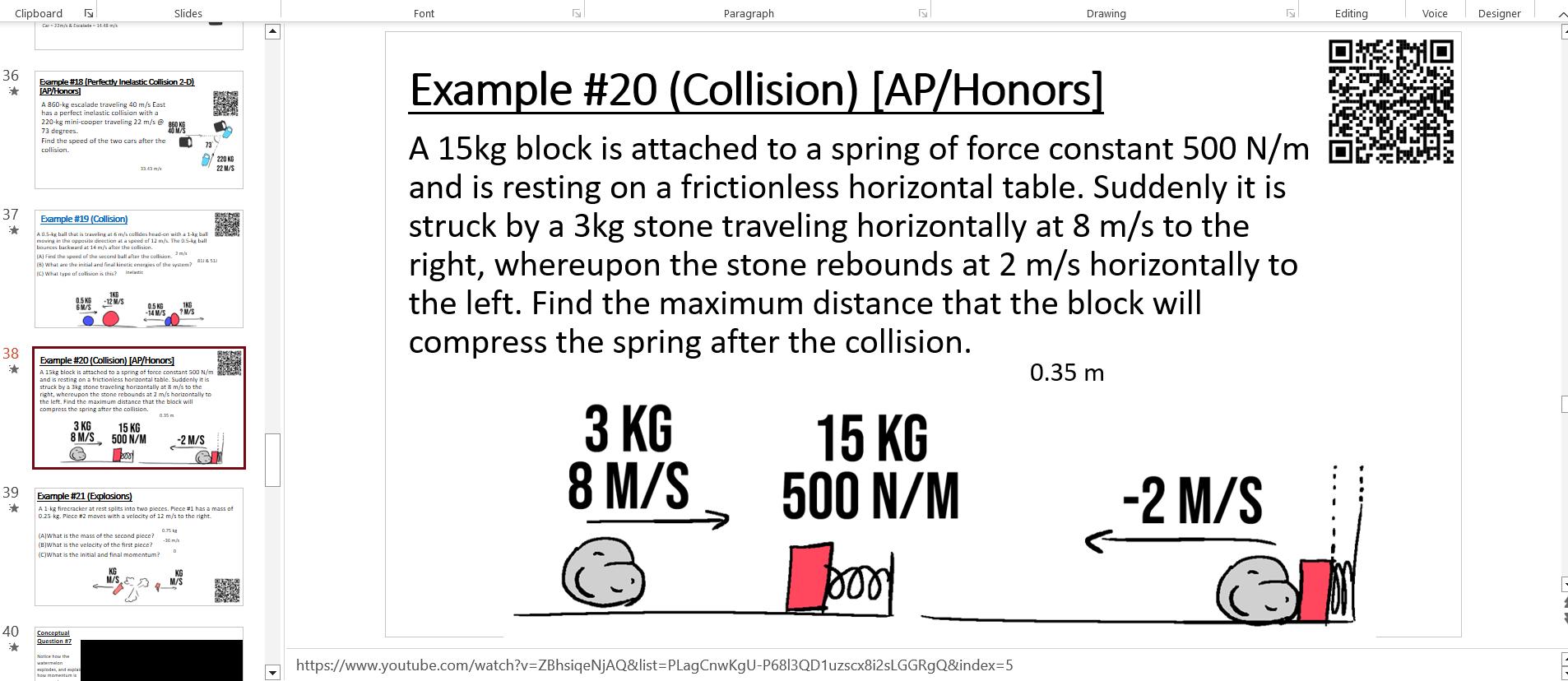 Example 20 from momentum