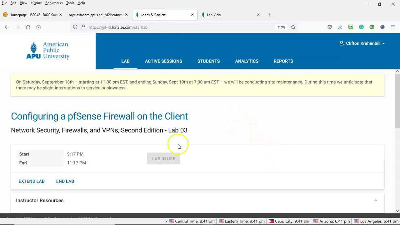 JB Learning Lab 03 - Configuring a pfSense Firewall Part I