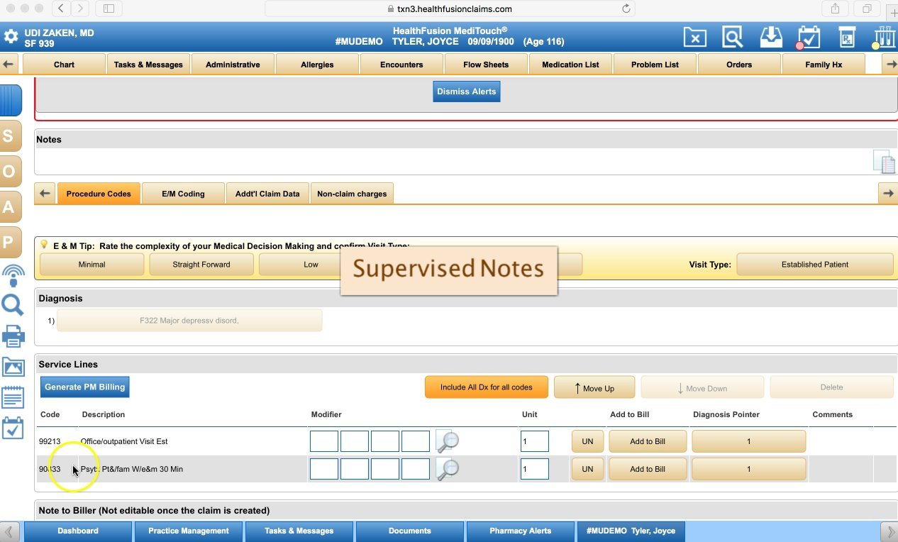 PO - Supervised Notes