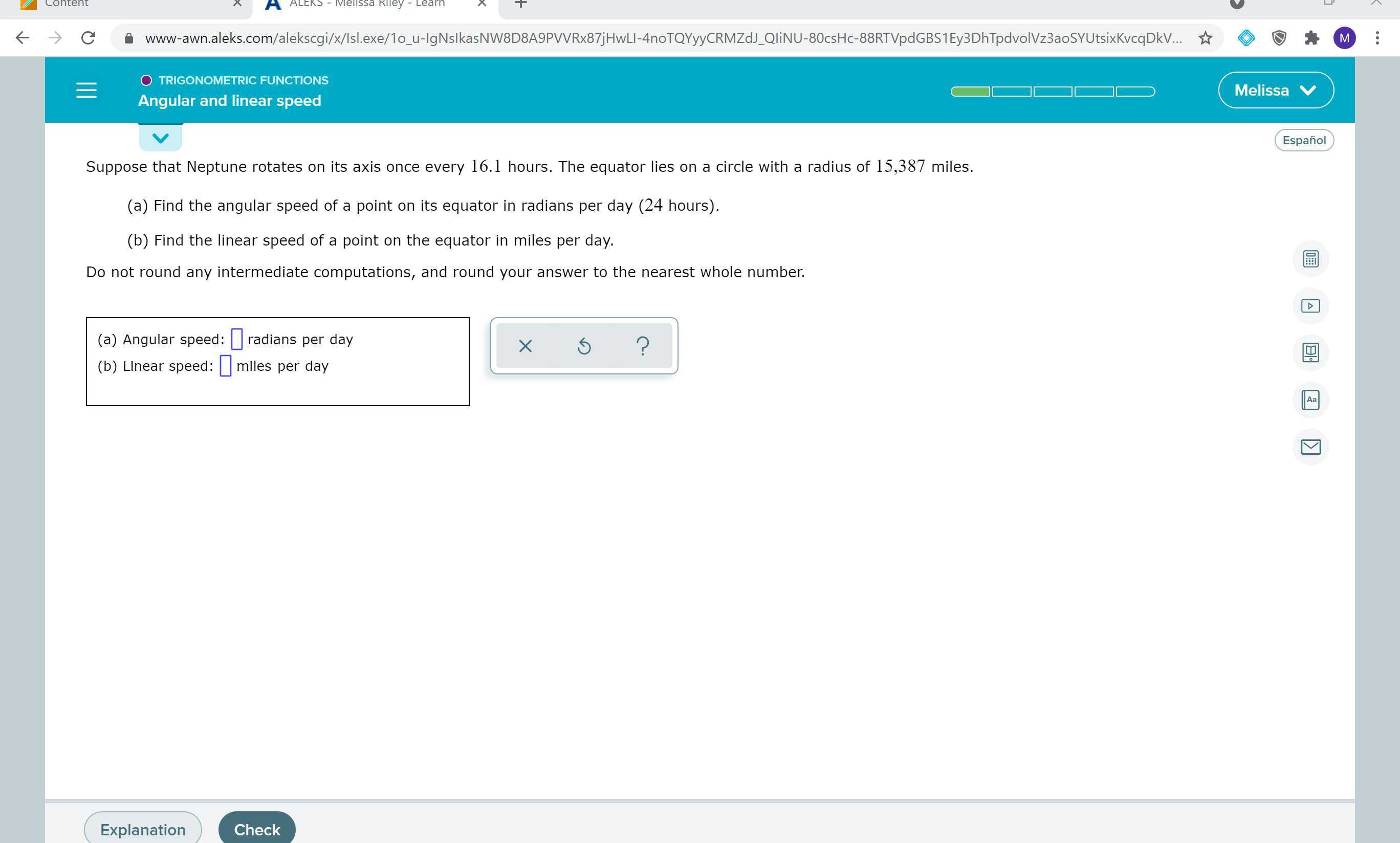 4.1 Angular and Linearspeed Neptune problem MATH2312Sum2_21