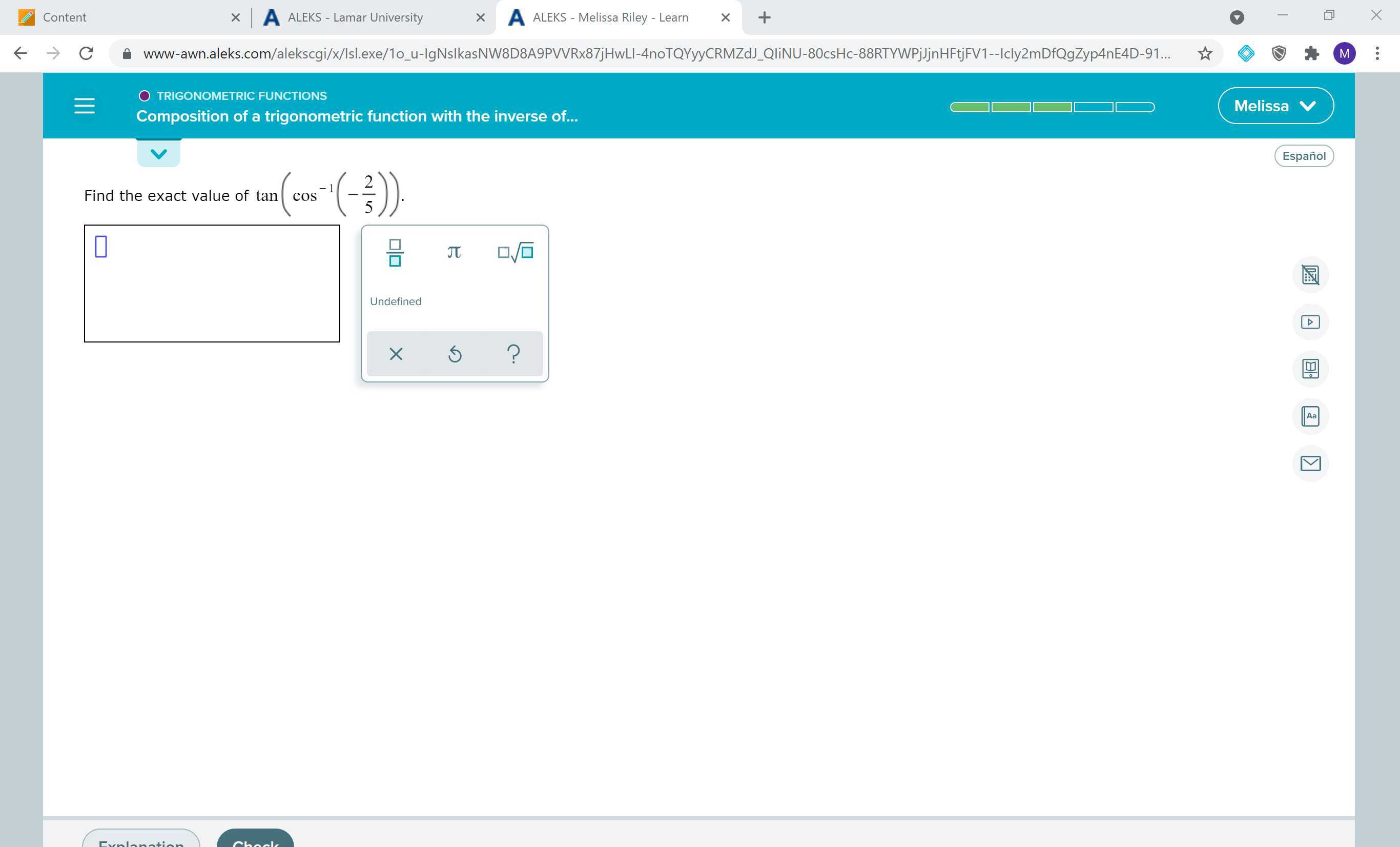4.7 Composition of trigonometric function with the inverse of ...