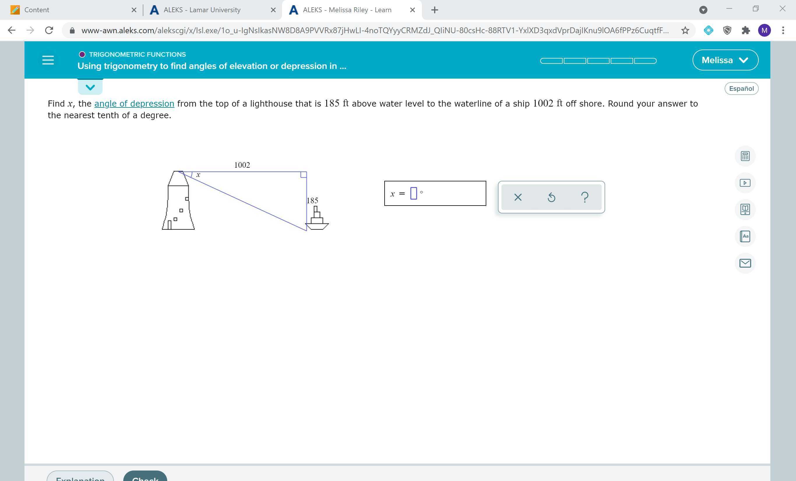 6.1 Using trigonometry to find angles of elevation or depression in a ...