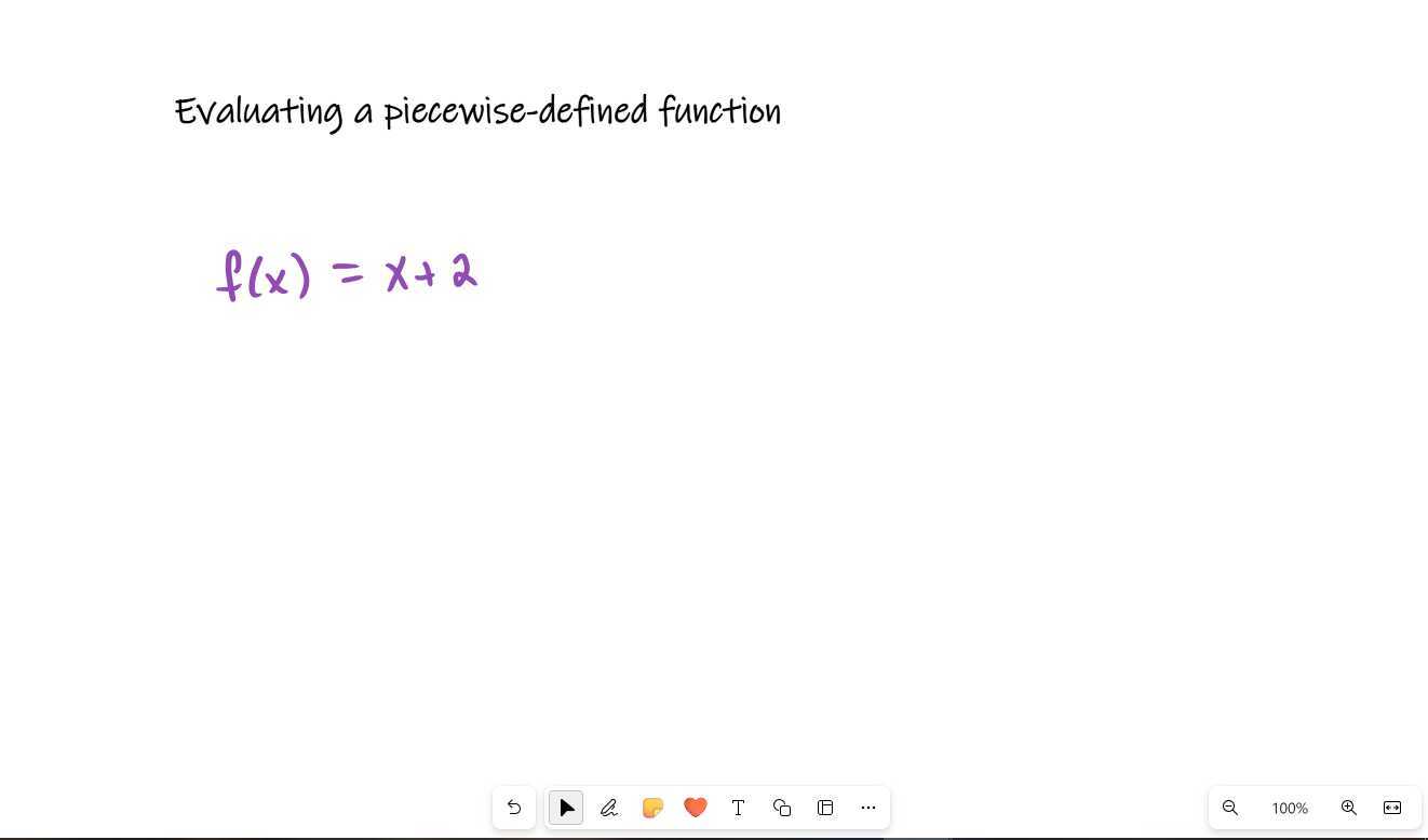 MATH 2311 F23 OL Evaluating a Piecewise function