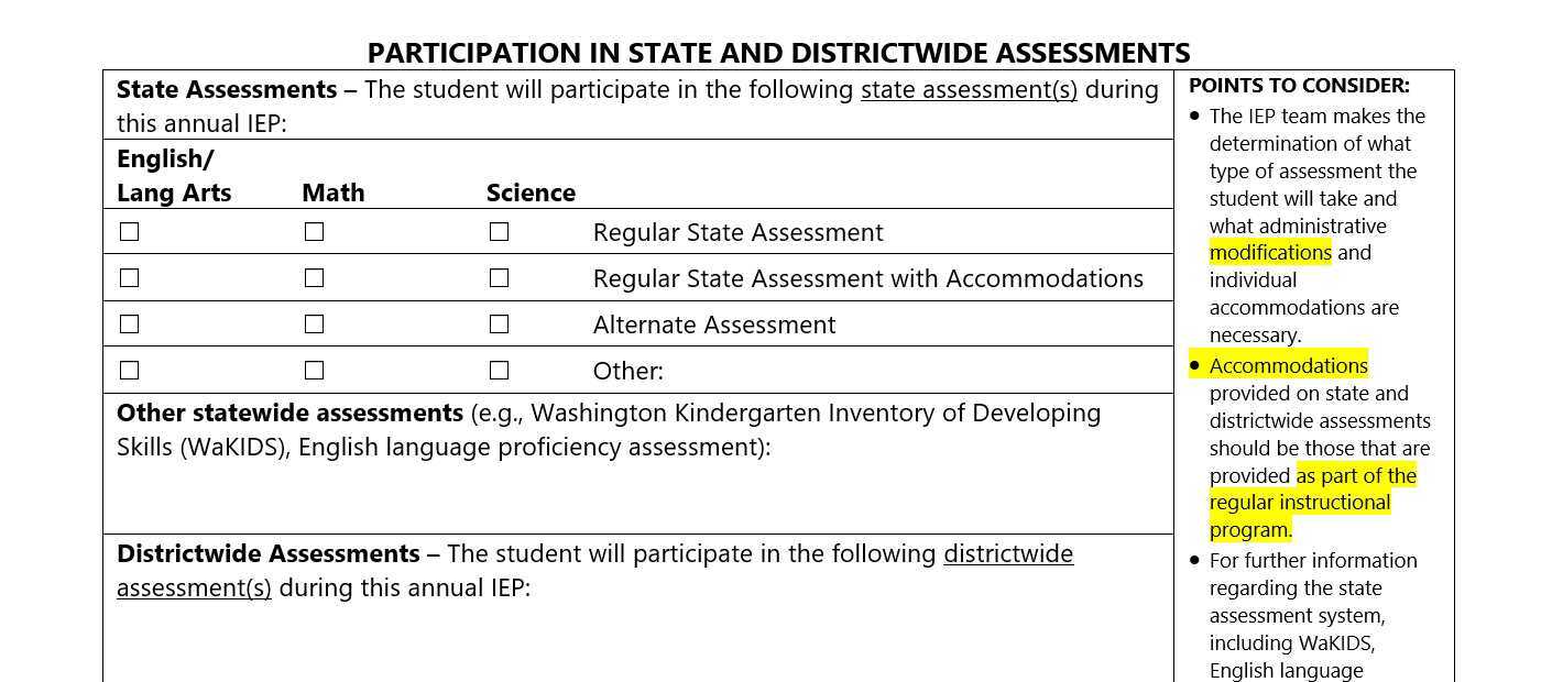 Accommodations, Modifications, Supplemental Aids and Services, Staff ...