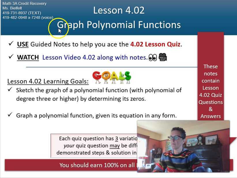 4.02 Graph Polynomial Functions