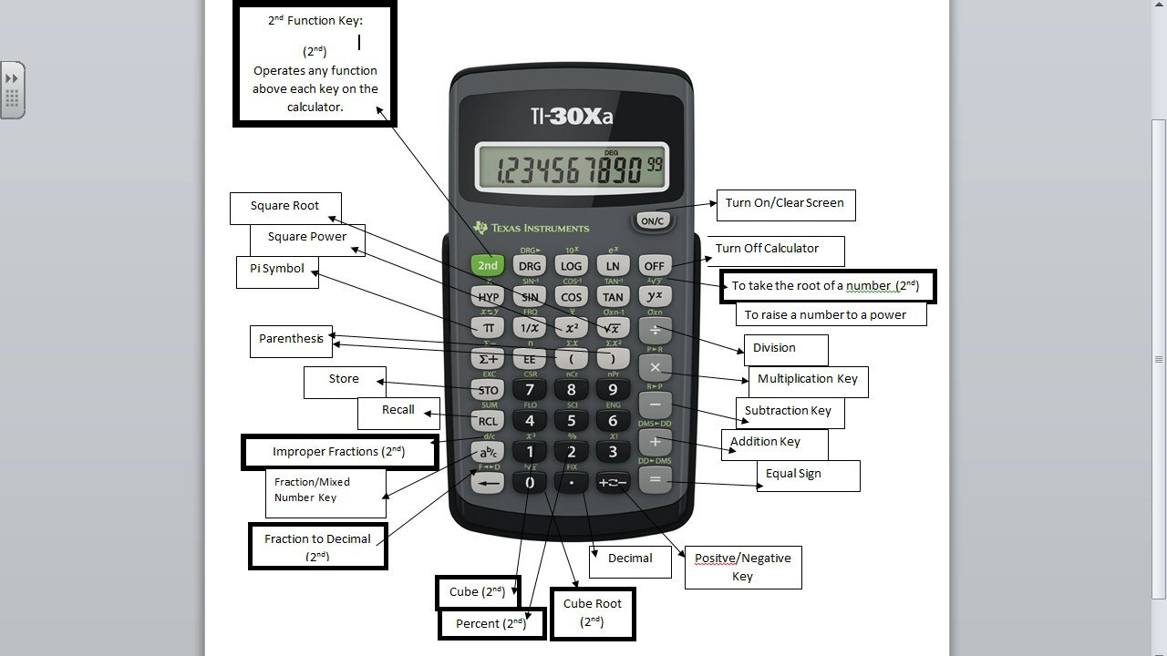 8th Grade Calculator Overview for Parcc