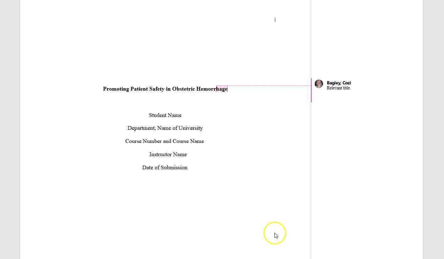 Tips for Scholarly Writing of a Graduate Student Paper