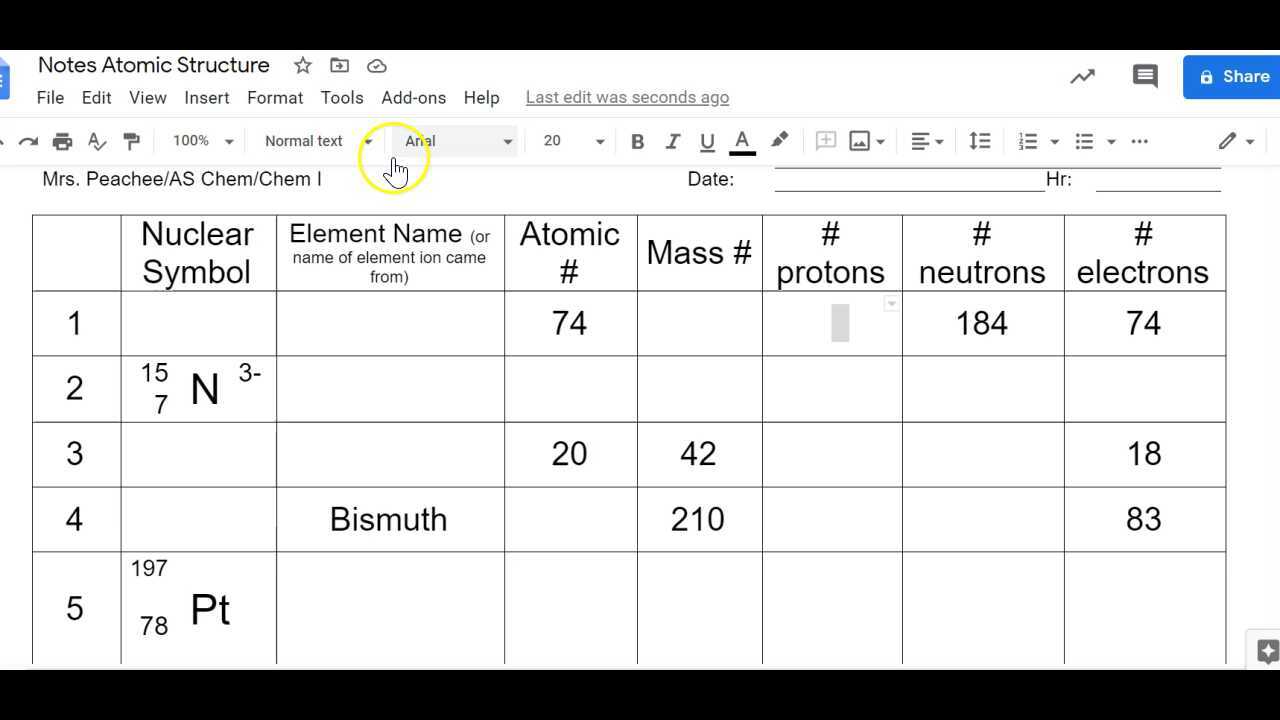 Notes: Atomic Structure Grids