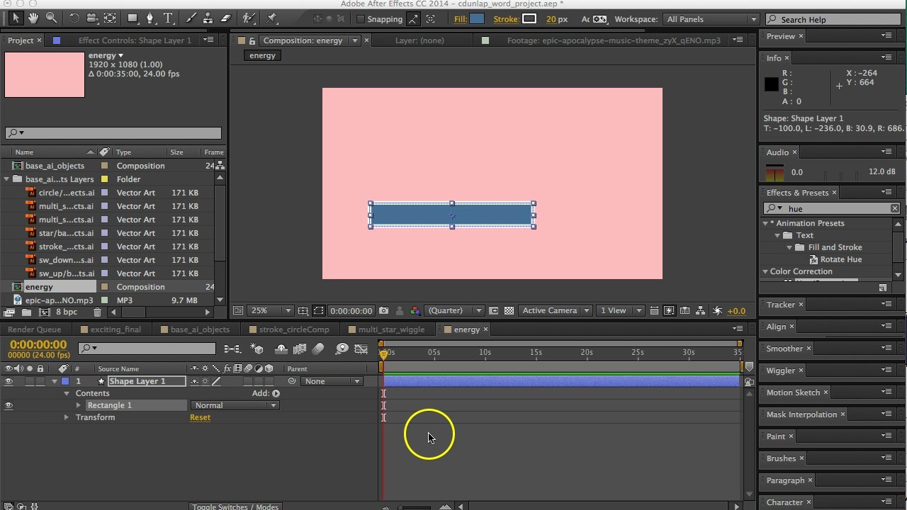 Nesting compositions in After Effects Part 1