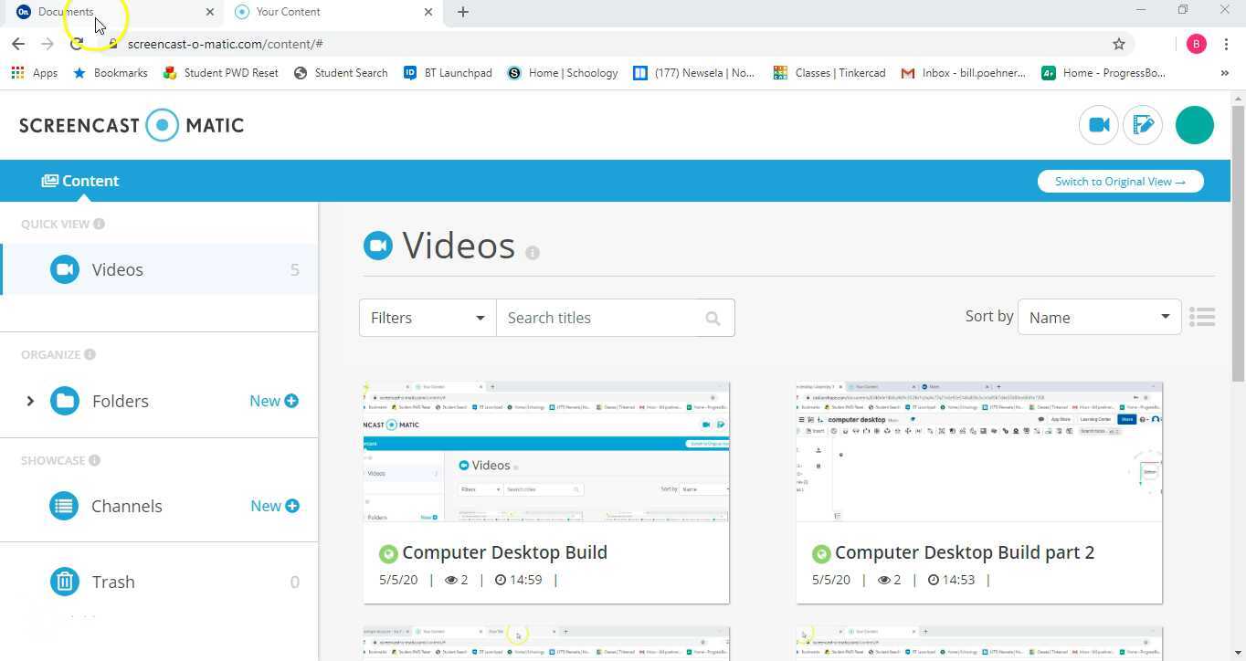 Butler Tech Screencasts
