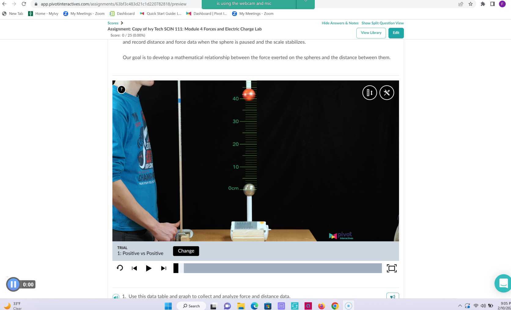 Video Force Electric Charge lab