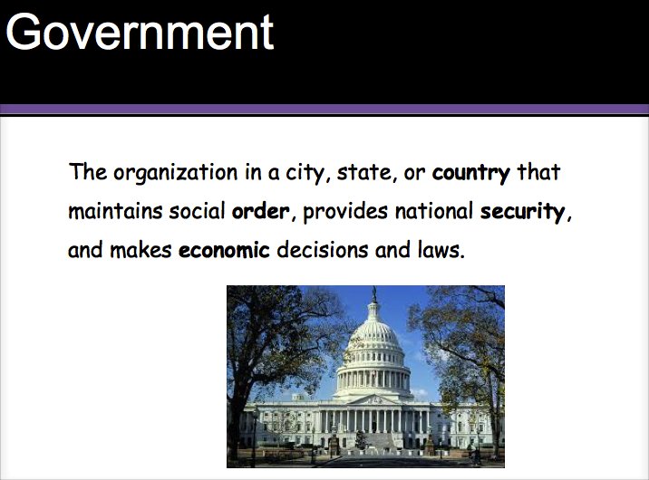 Purpose and Types of Government Part 1