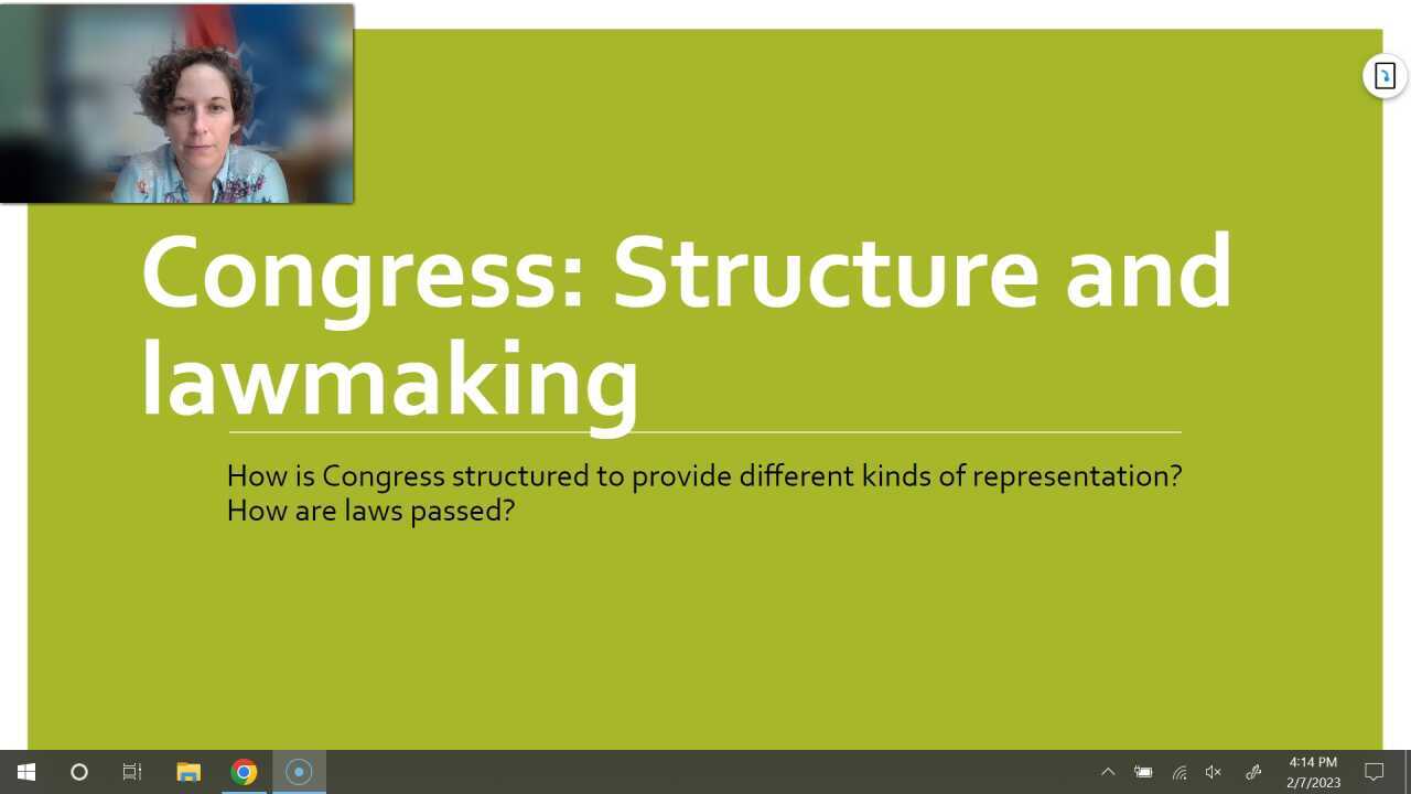 Congress: Structure and Lawmaking (1)