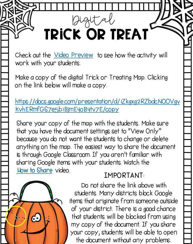 How to Share Trick or Treat