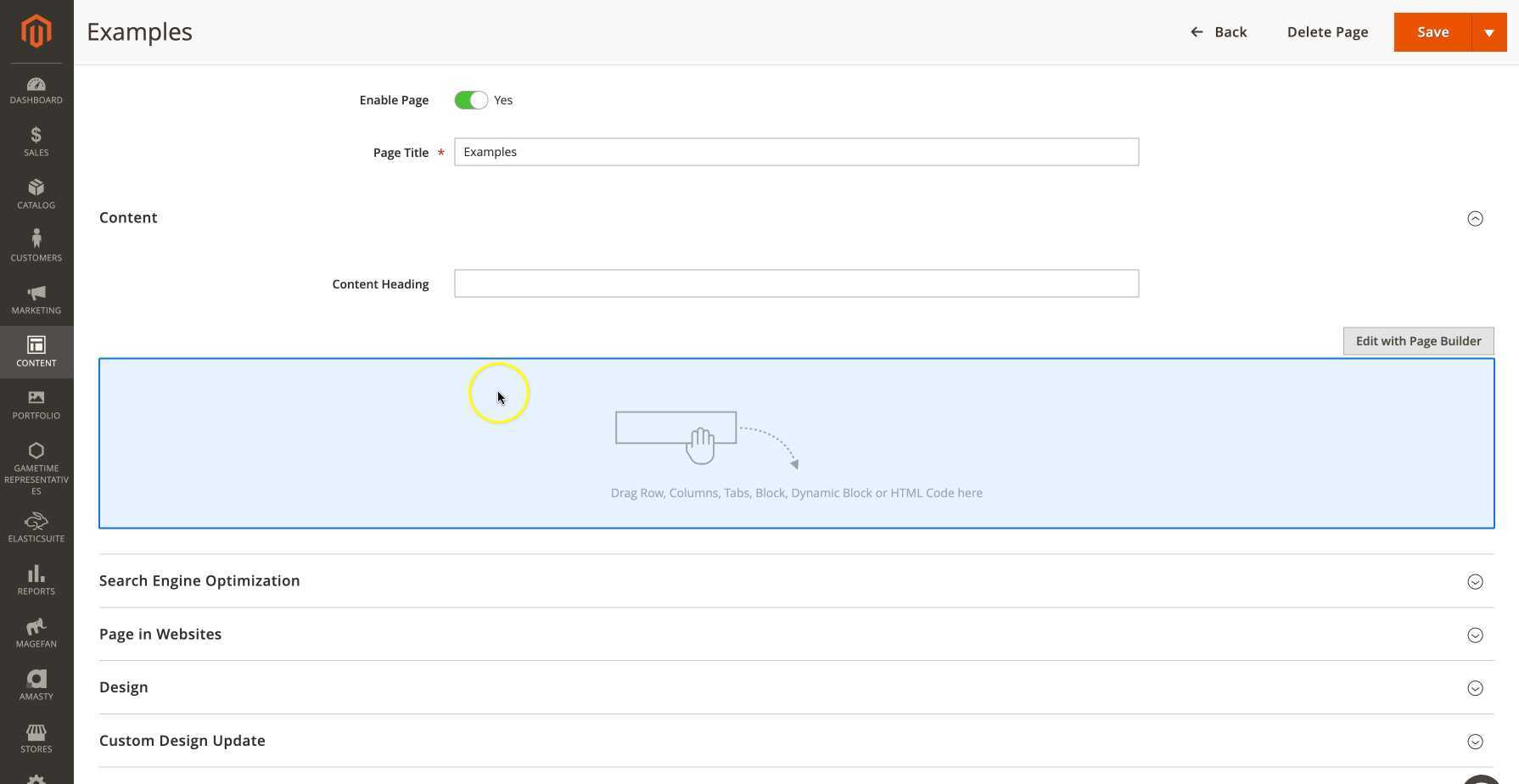 RESOURCE CENTER WITH HEADING