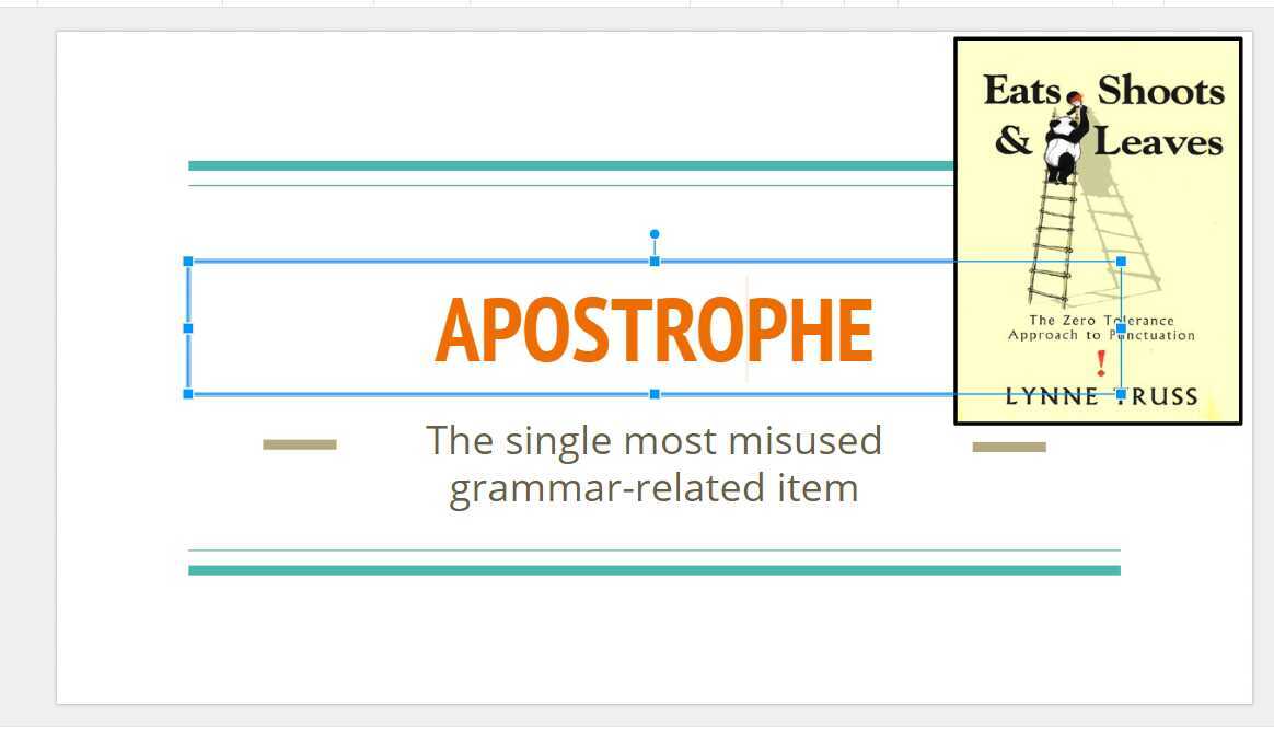 Apostrophes, Part One