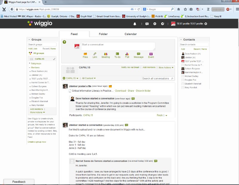 How to limit Wiggio conversations to subgroups