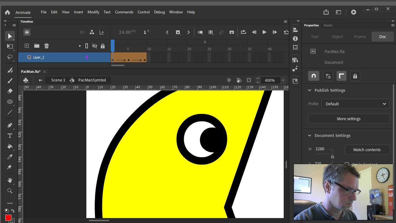 Animating Pac Man