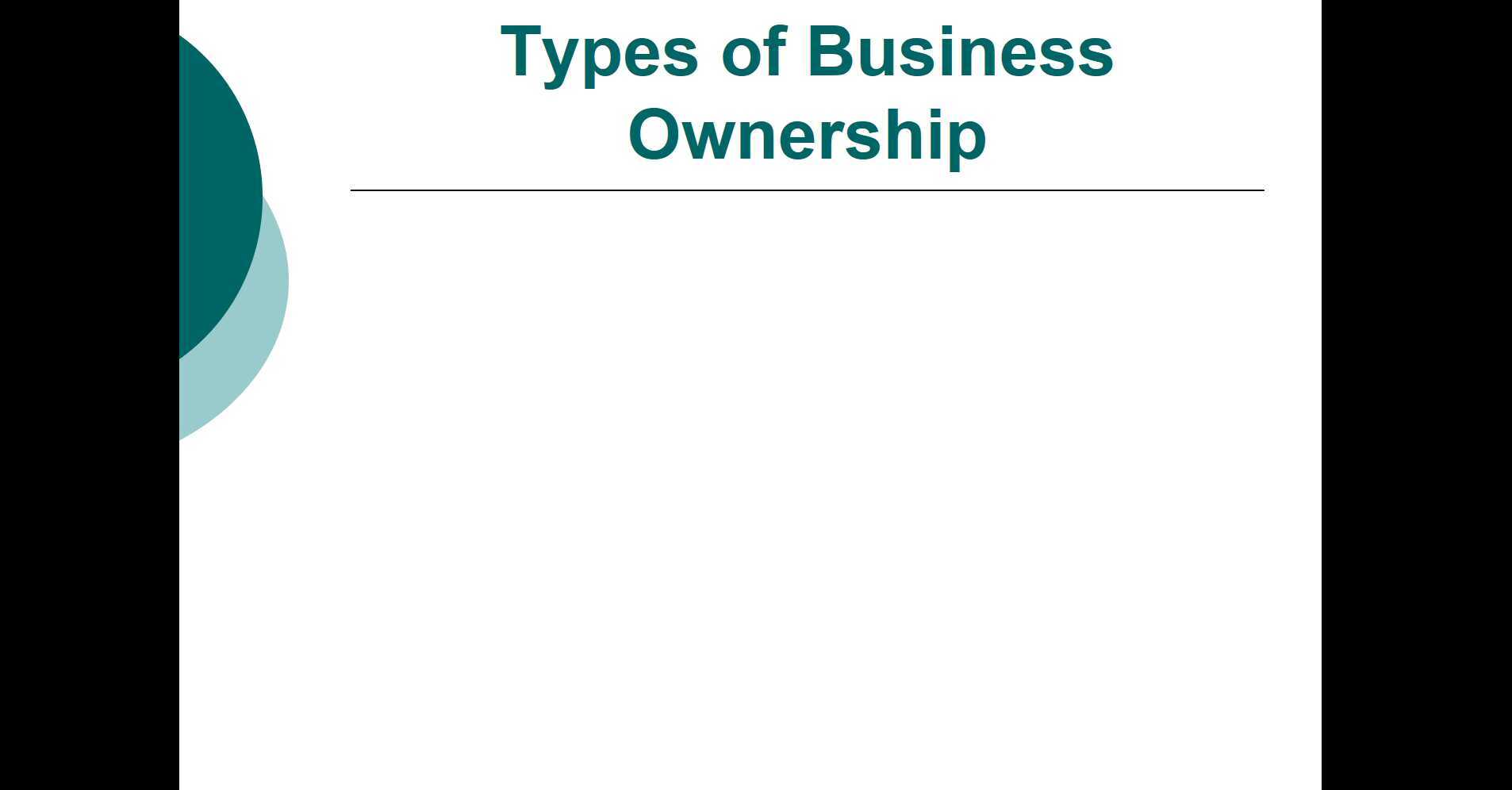 Types of Business Ownership