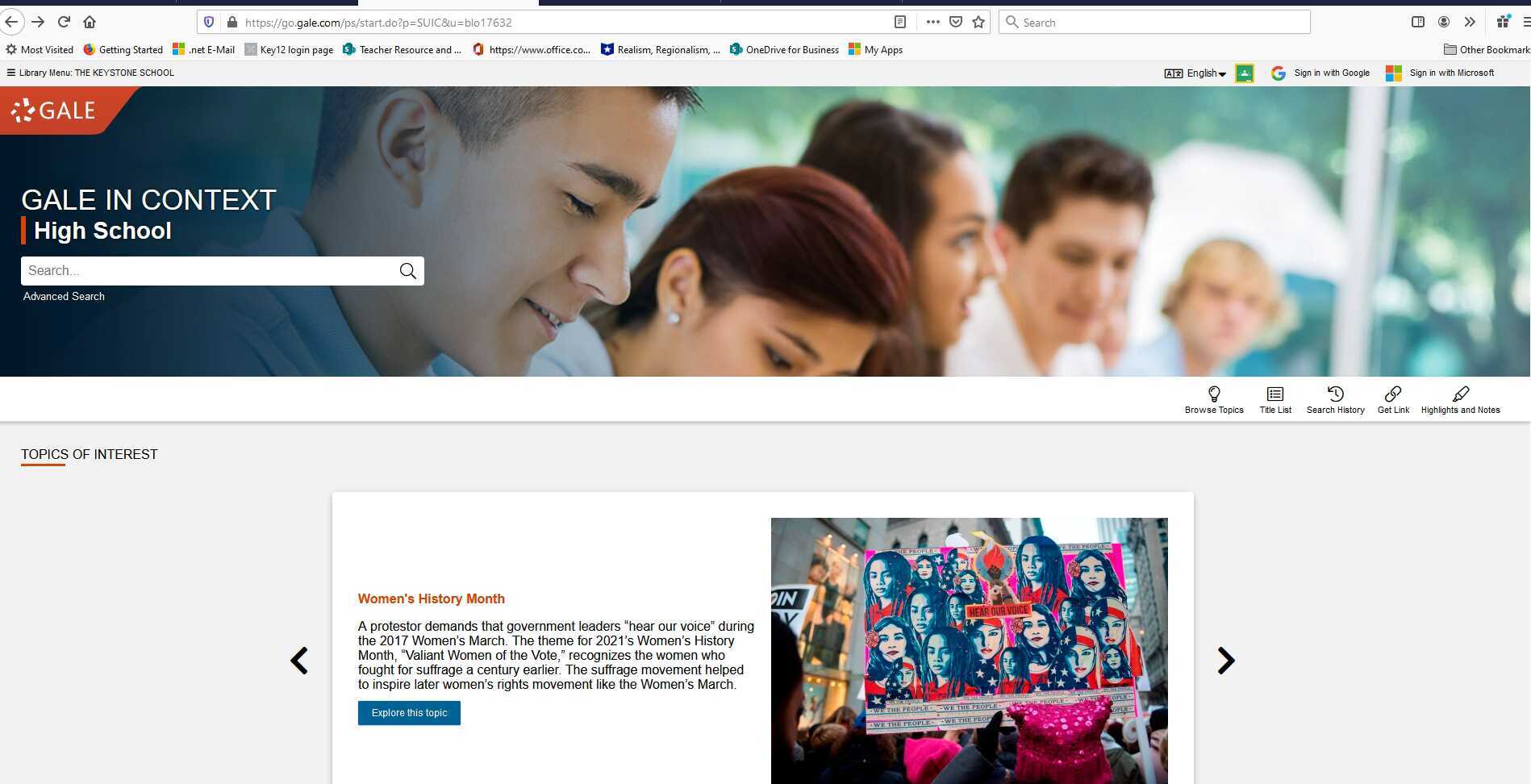 How to Use GALE Research Library