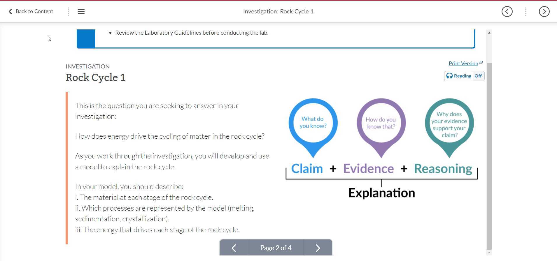 Rock Cycle-6th Earth Science Sem 1 Lab 2