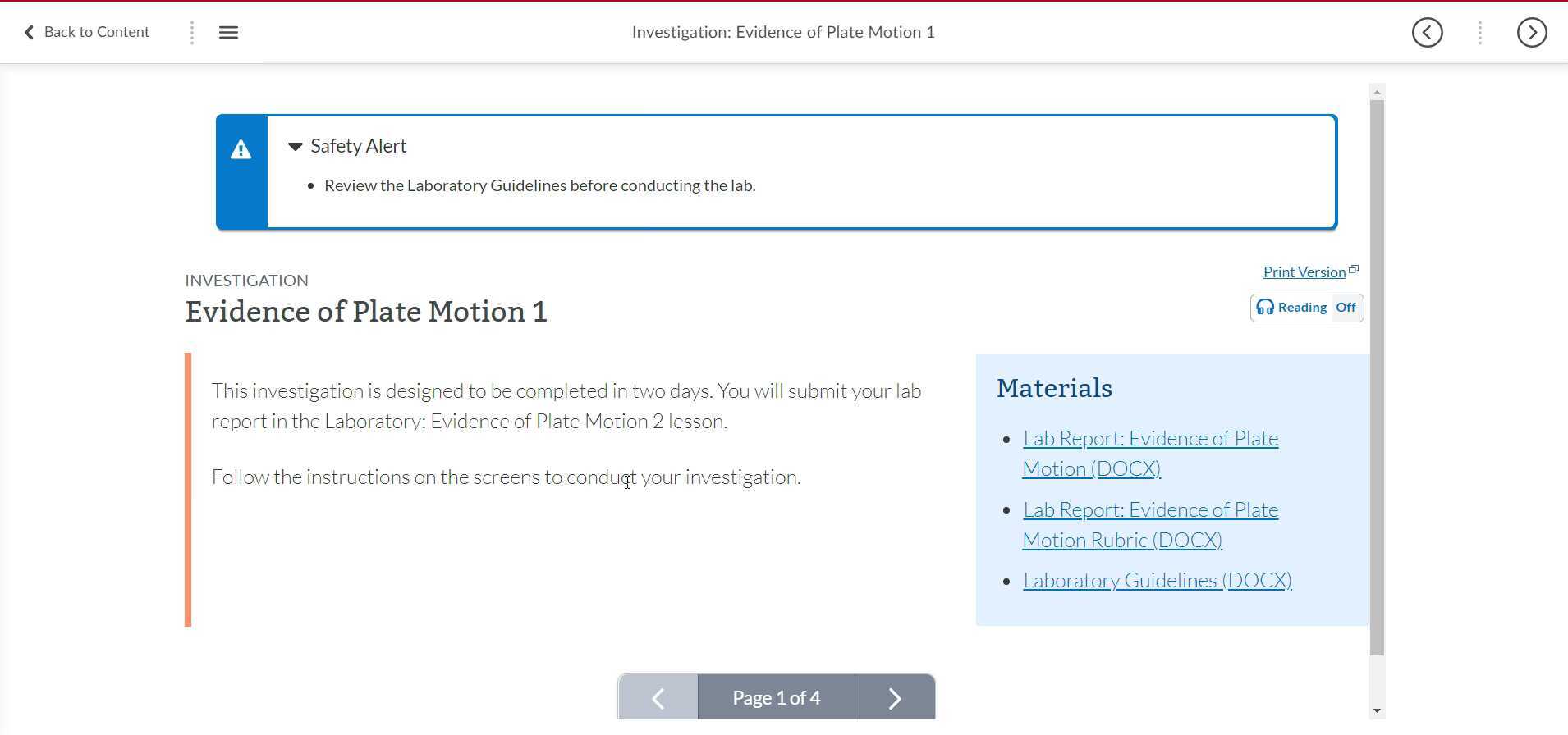 Evidence of Plate Motion-6th Earth Science Sem 1 Lab 4