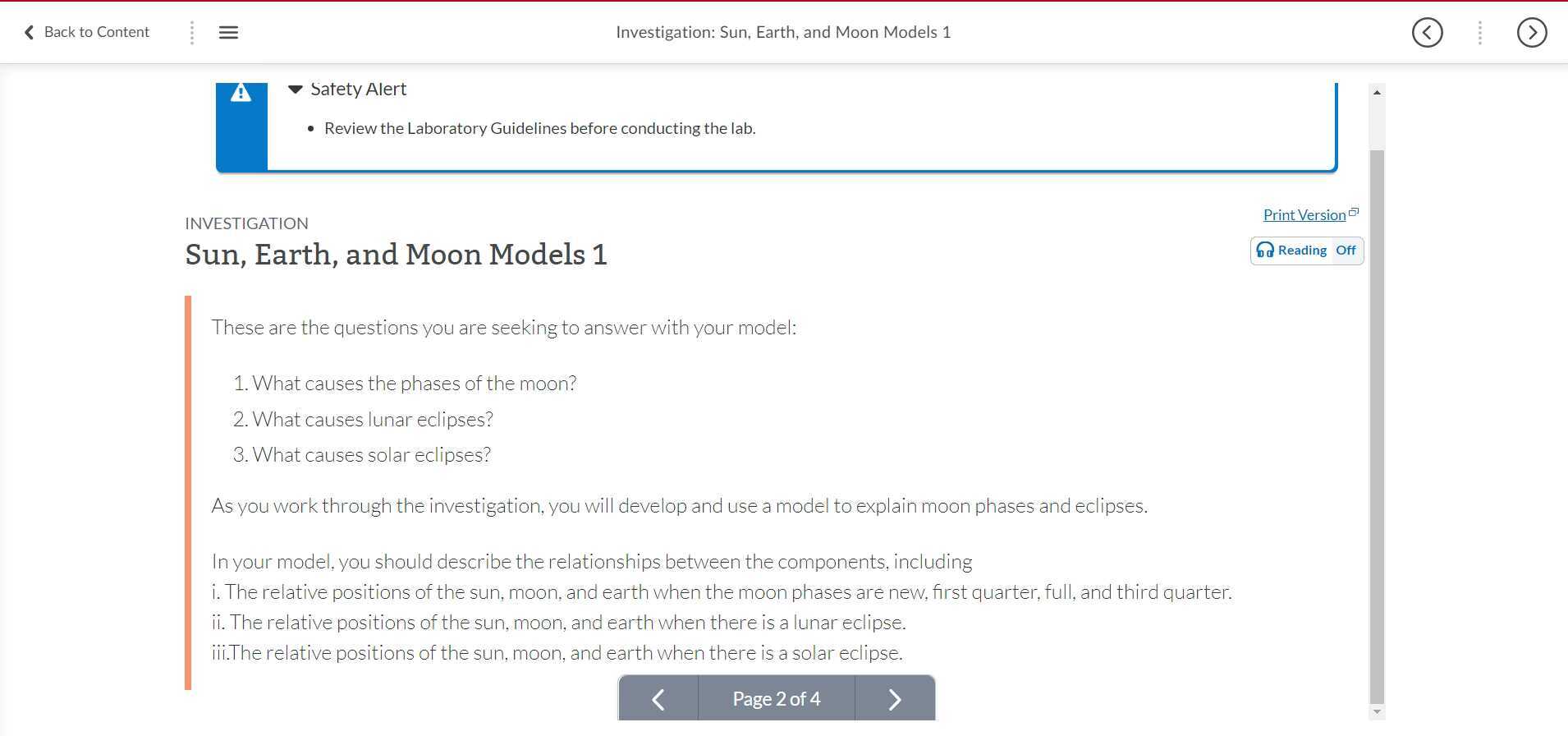 Sun Earth Moon Models 6th Science Sem 2 Lab 5