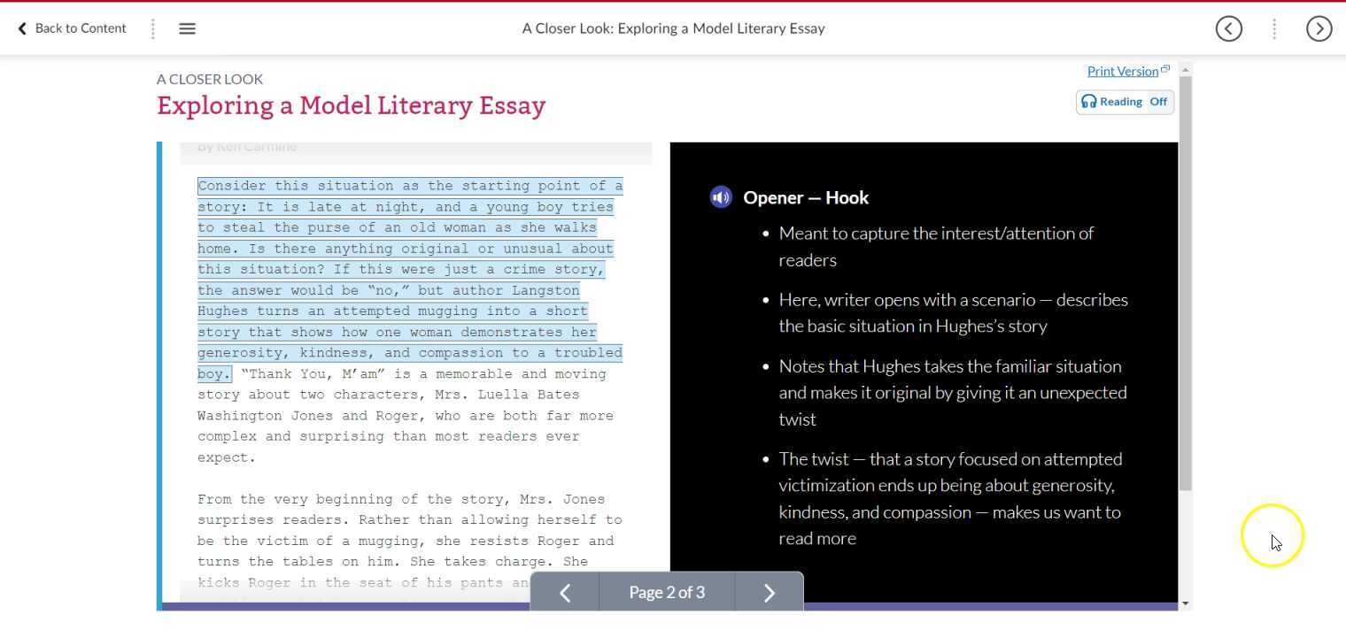 Introduction Literary Essay 6th LA S2