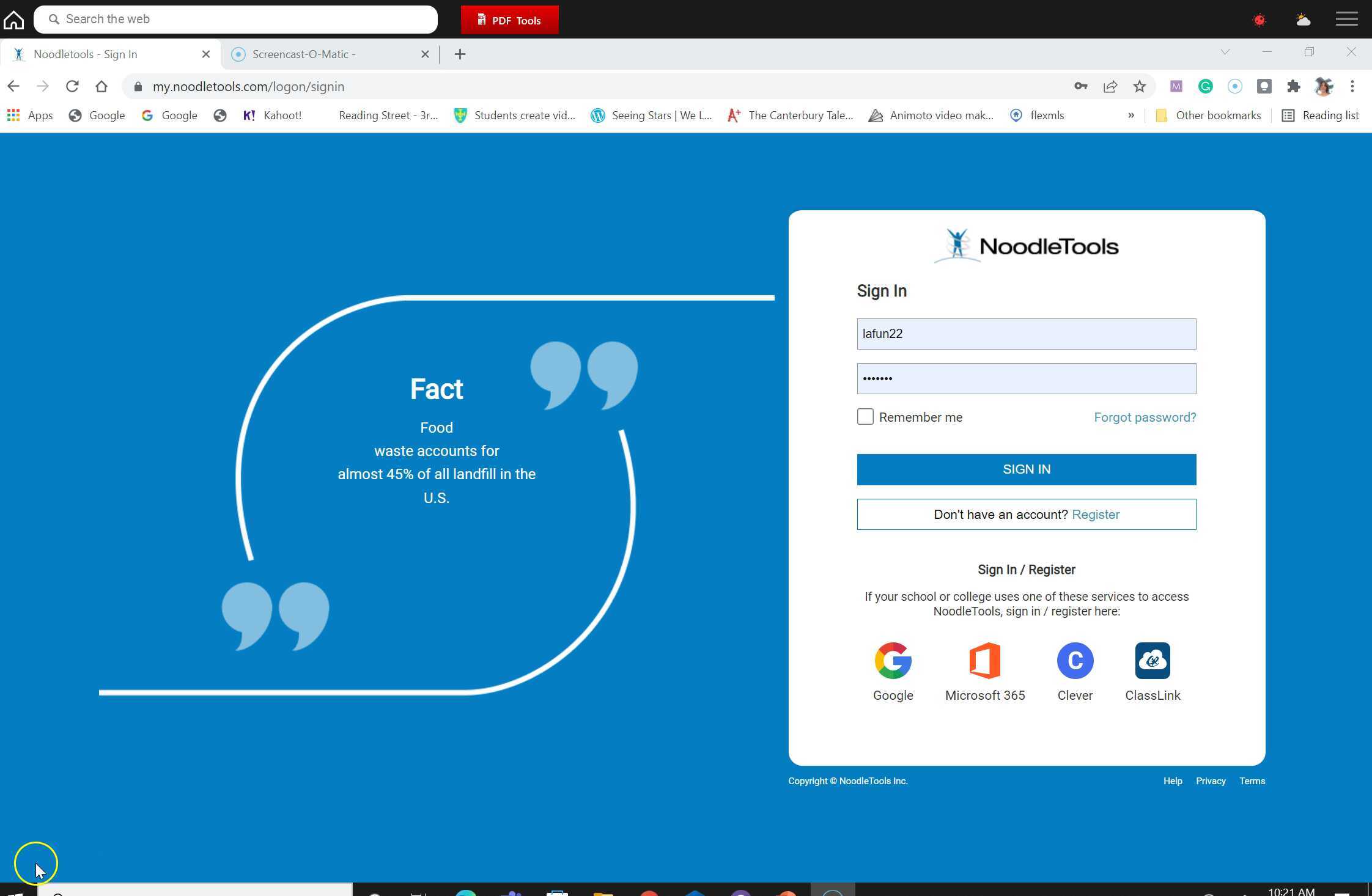 Navigating Noodletools