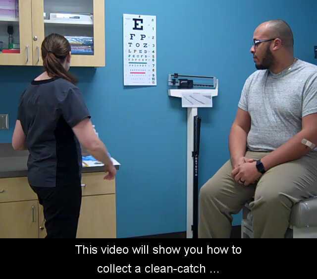 MEA1460L - Collecting a Clean-Catch Midstream Urine Specimen for Male