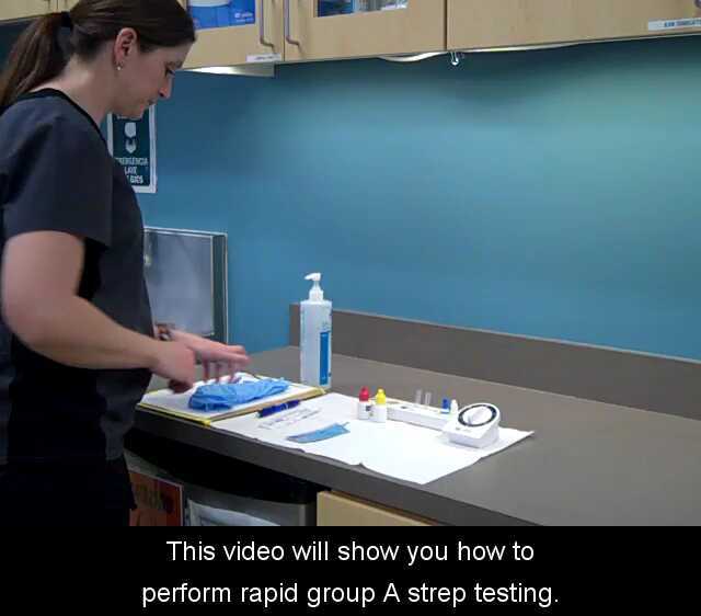 MEA1570L - Perform Rapid Group A Strep Test