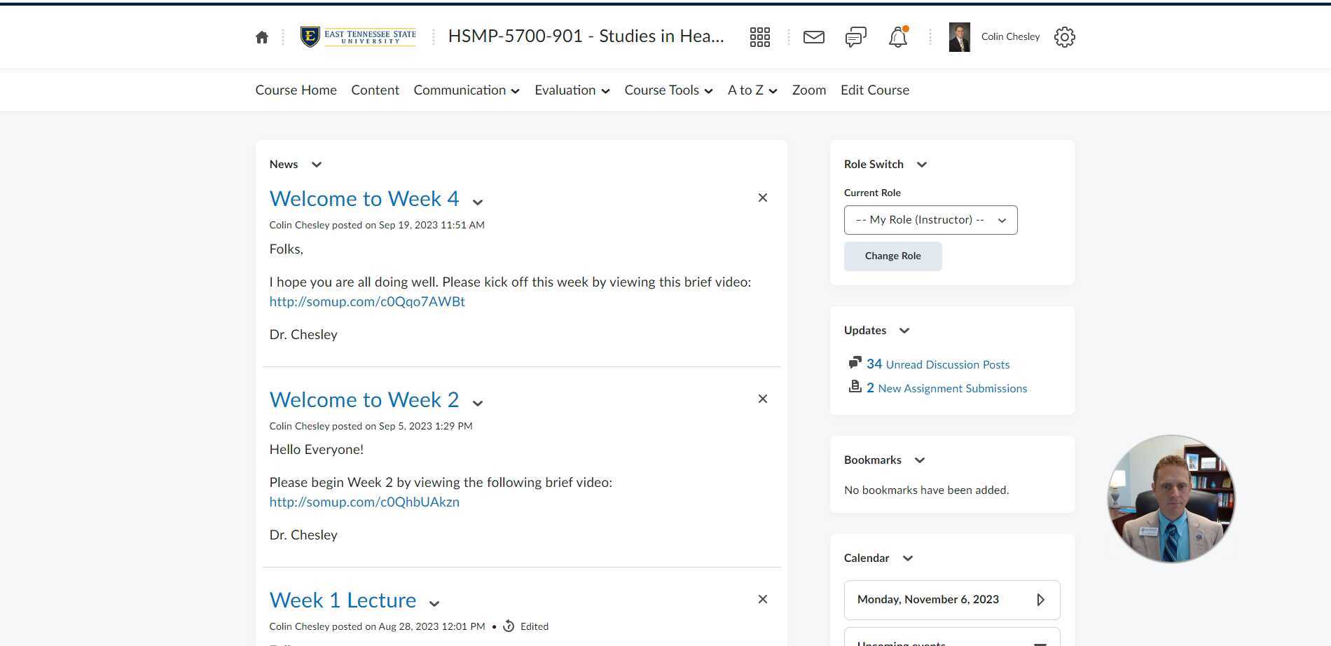 HSMP 5700 Week 11