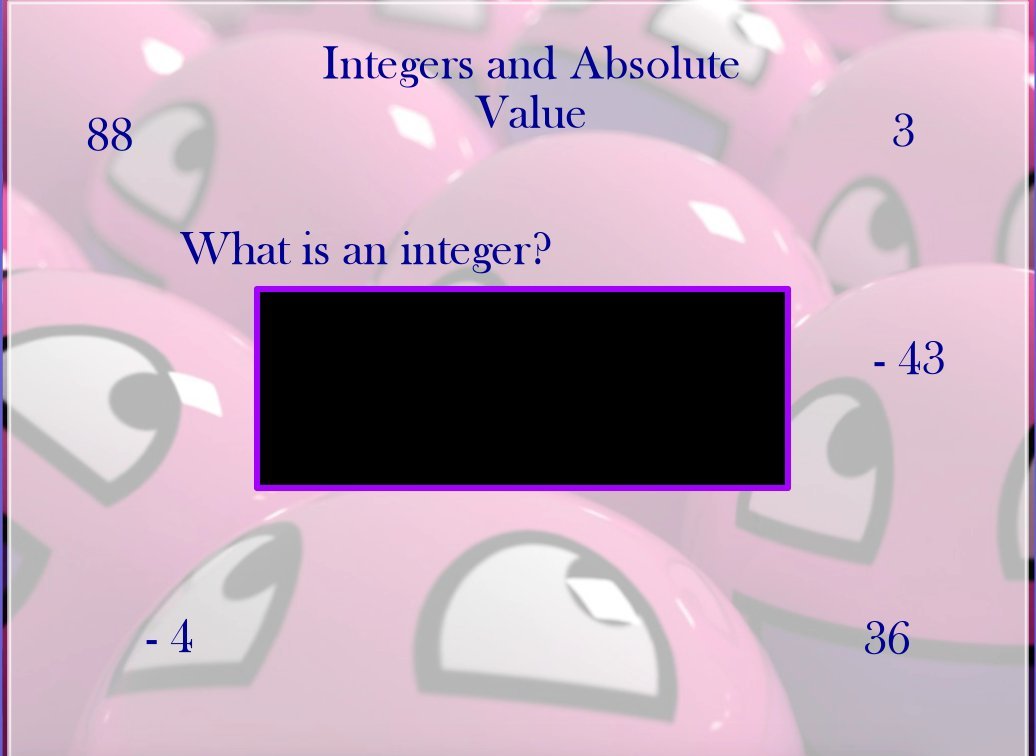 11-1 Integers and Absolute Value