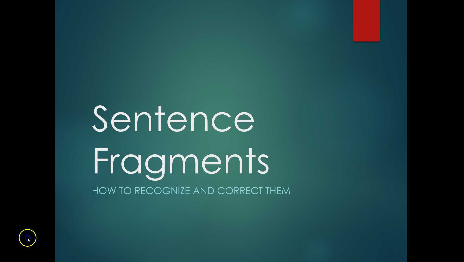 Sentence Fragments
