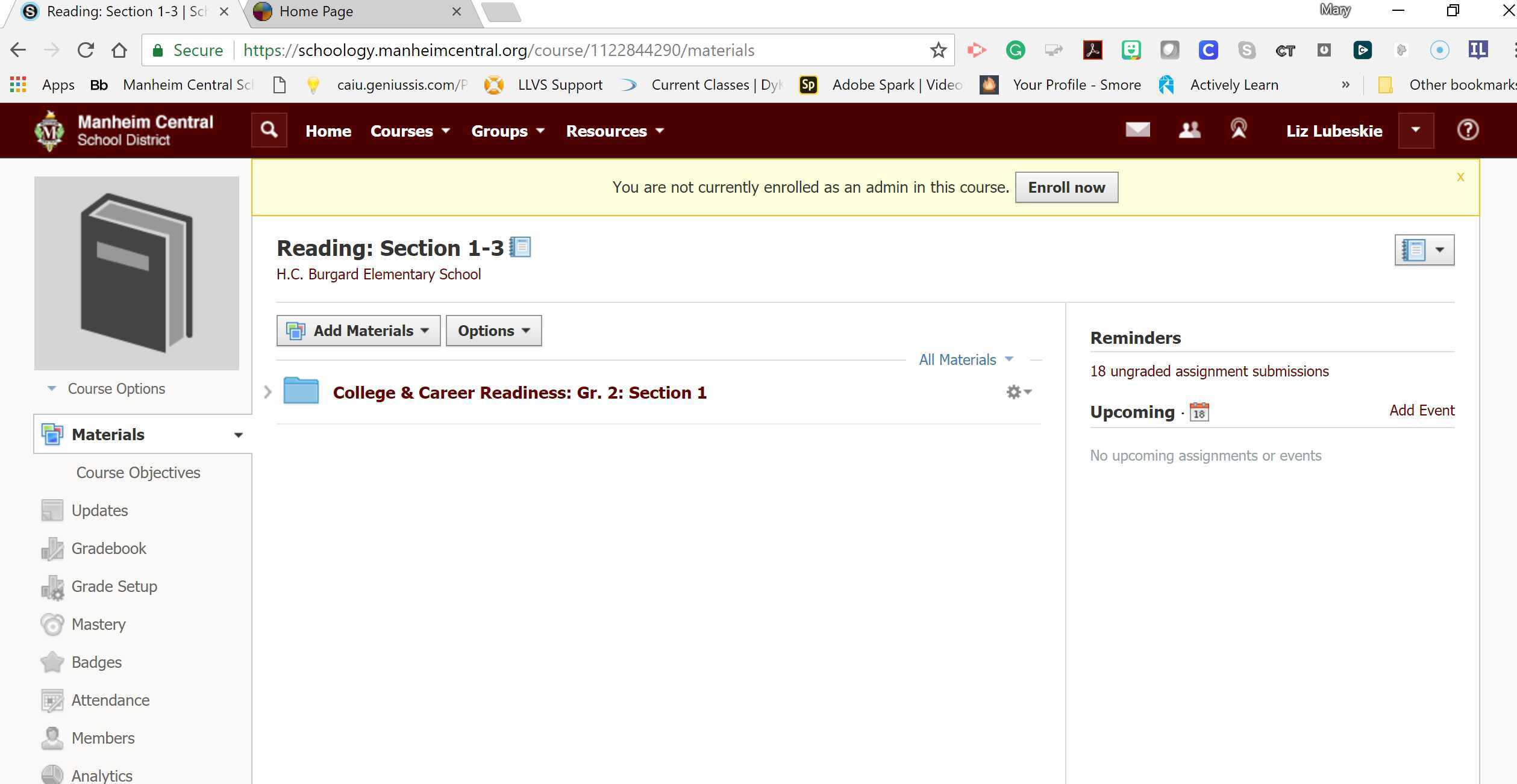 Elementary Portfolio/Eschool Recording