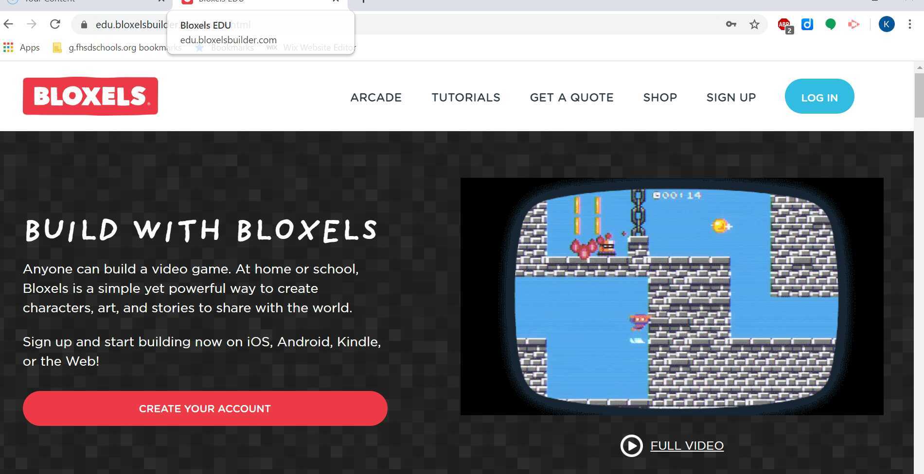 Bloxels Getting Started