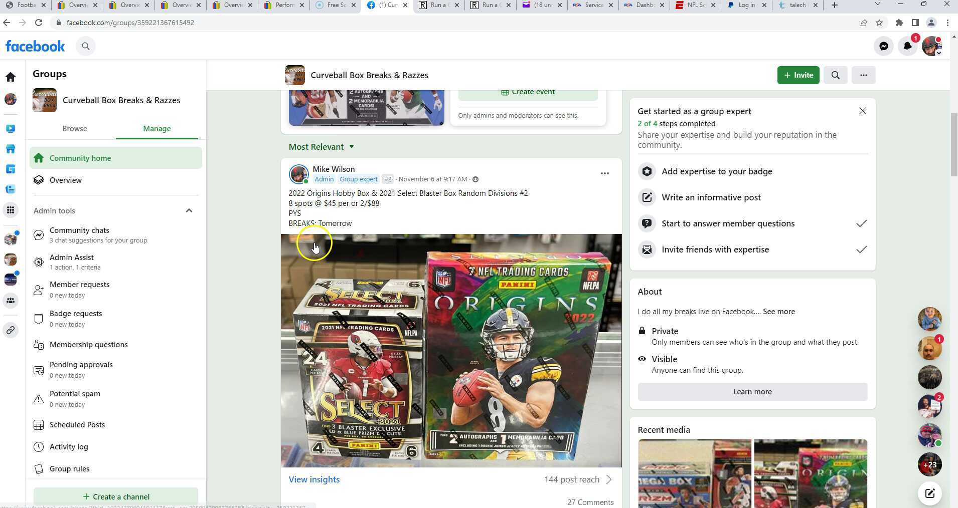 2022 Origins Hobby Box & 2021 Select Blaster Box Random Divisions #2