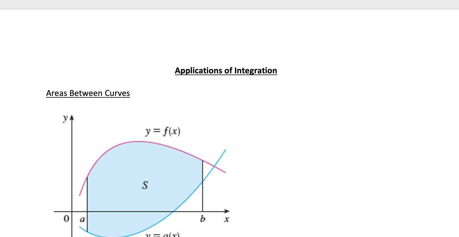 Calculus 1: Area Between two Curves