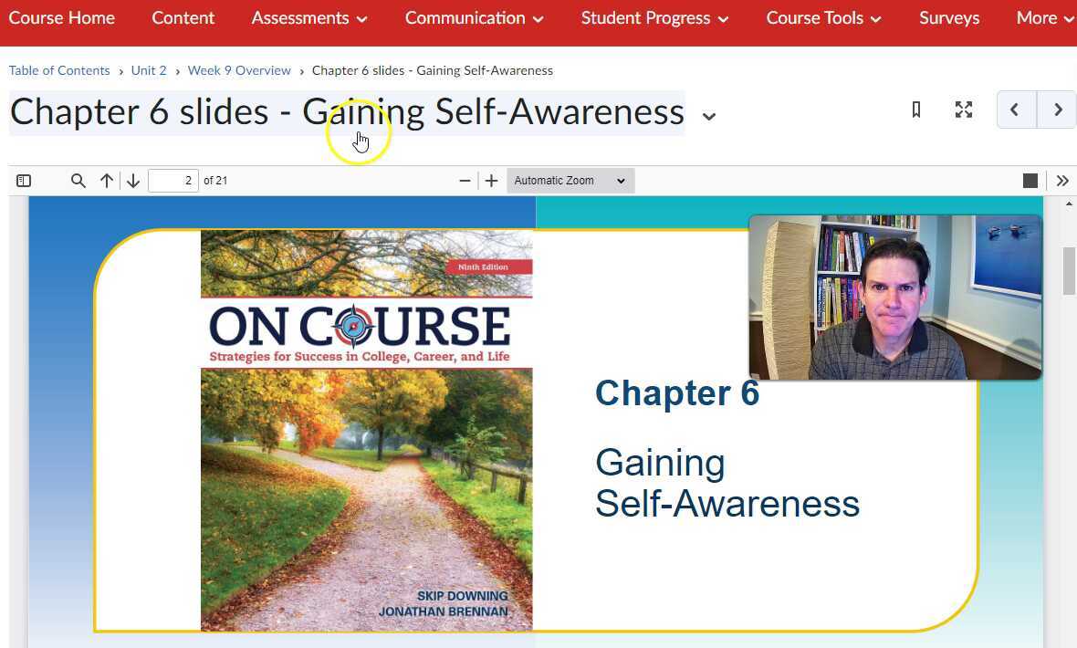 Introduction to Ch. 6 - Gaining Self-Awareness with Dr.D