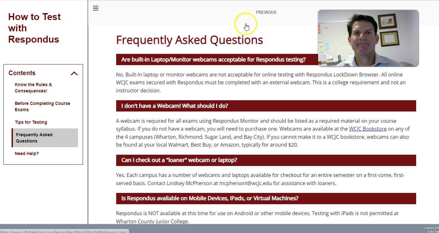 How to Test with Respondus with Dr.D