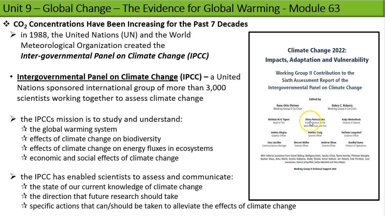 APES - Unit 9 #4 - Topic 9.4 - Increases in the Greenhouse Gases