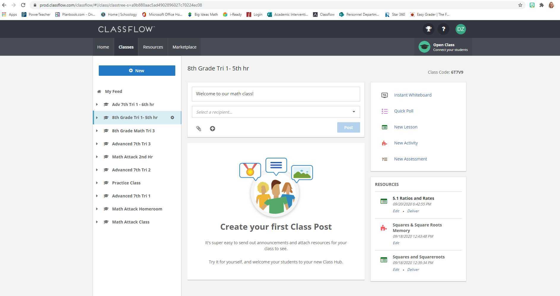 Classflow - Create Class