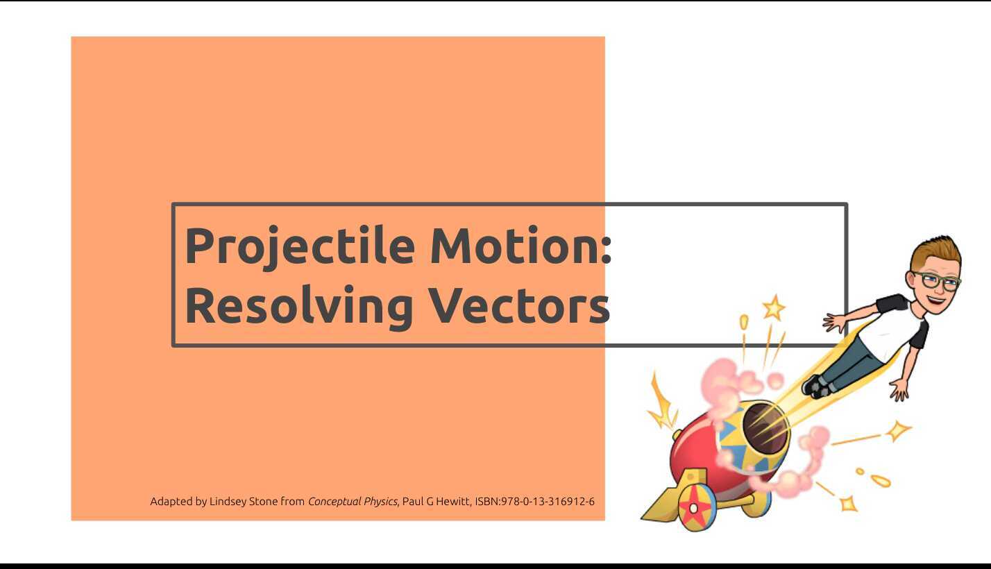 3.2 Projectile Motion: Resolving Vectors