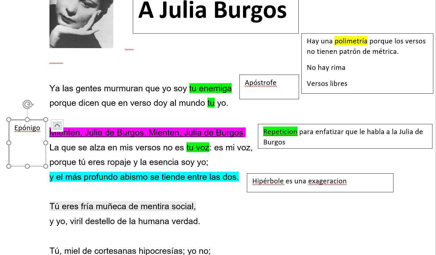 A Julia de Burgos - 2da partes
