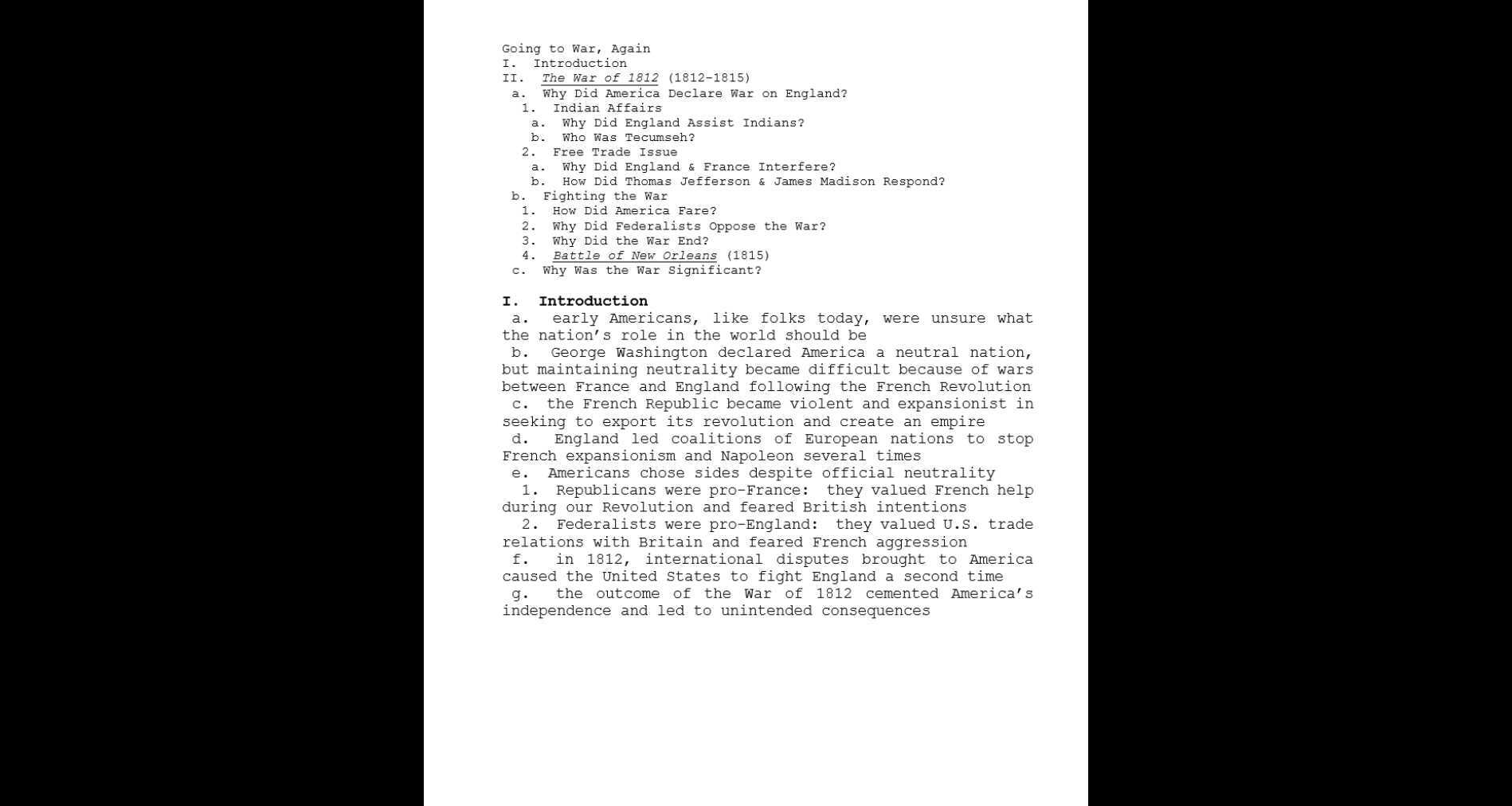 101 3.10 - Going to War, Again