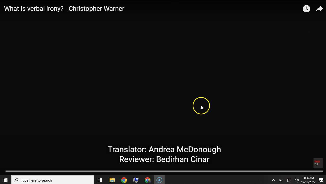 Verbal Irony - Ted Ed video